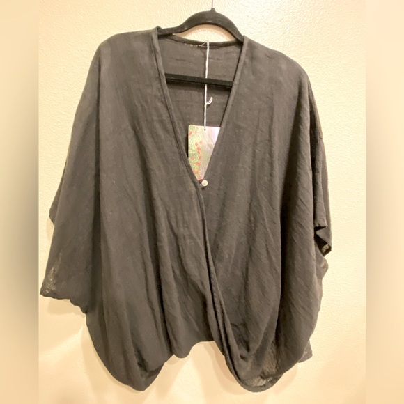 colette | Tops | New Black Colette Made In Italy Linen Blouse | Poshmark